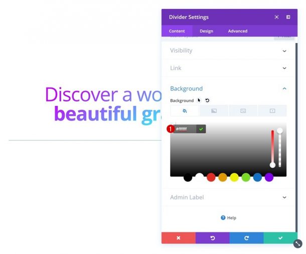 How To Apply A Gradient Text Color To Your Copy Using Divis Built In