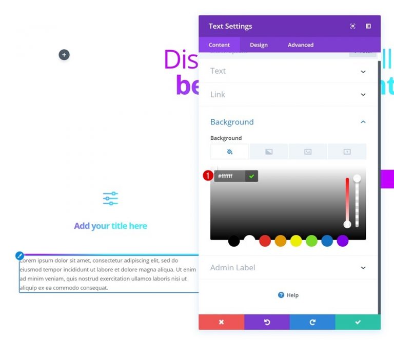 How To Apply A Gradient Text Color To Your Copy Using Divis Built In