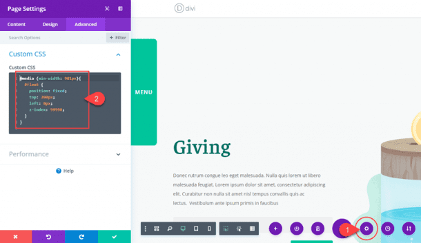 How to Create a Floating Pop-out Menu in Divi