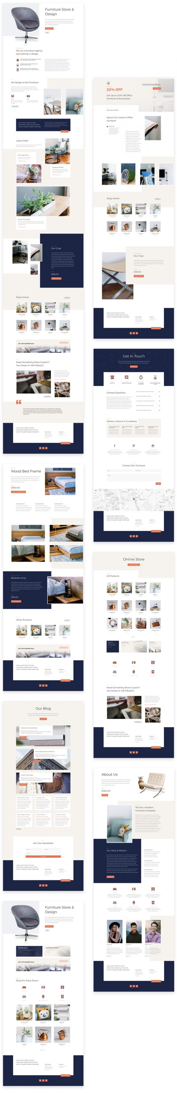 Get a FREE Furniture Store Layout Pack for Divi - Ask the Egghead, Inc.