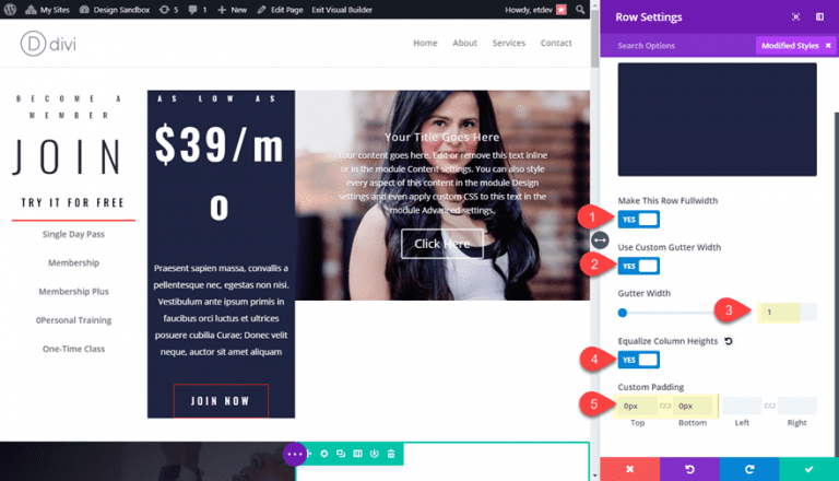 How to Design Custom Full Screen Page Layouts in Divi