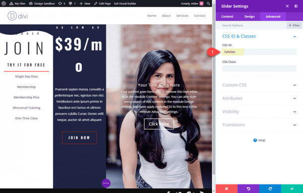 How to Design Custom Full Screen Page Layouts in Divi - Ask the Egghead ...