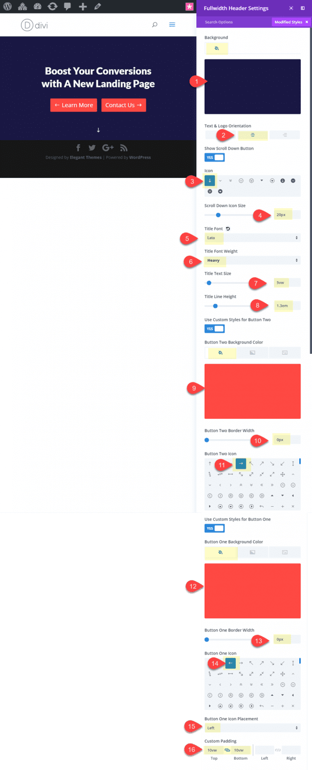 5 Creative Divi Header Module Styles You Can Achieve Using Built-in ...