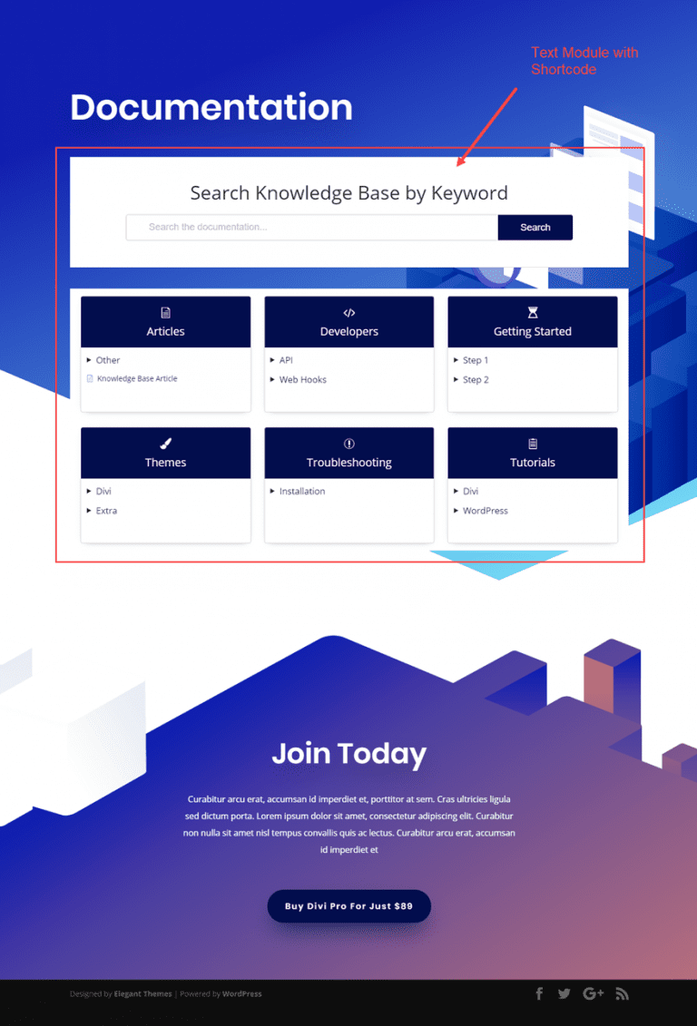 How to Create a Knowledge Base for Your Website with Divi