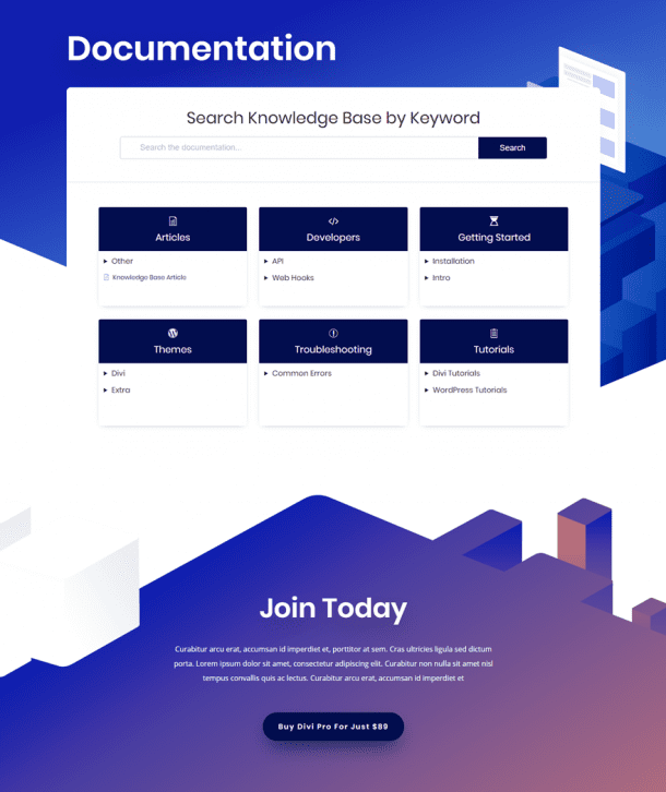 How to Create a Knowledge Base for Your Website with Divi