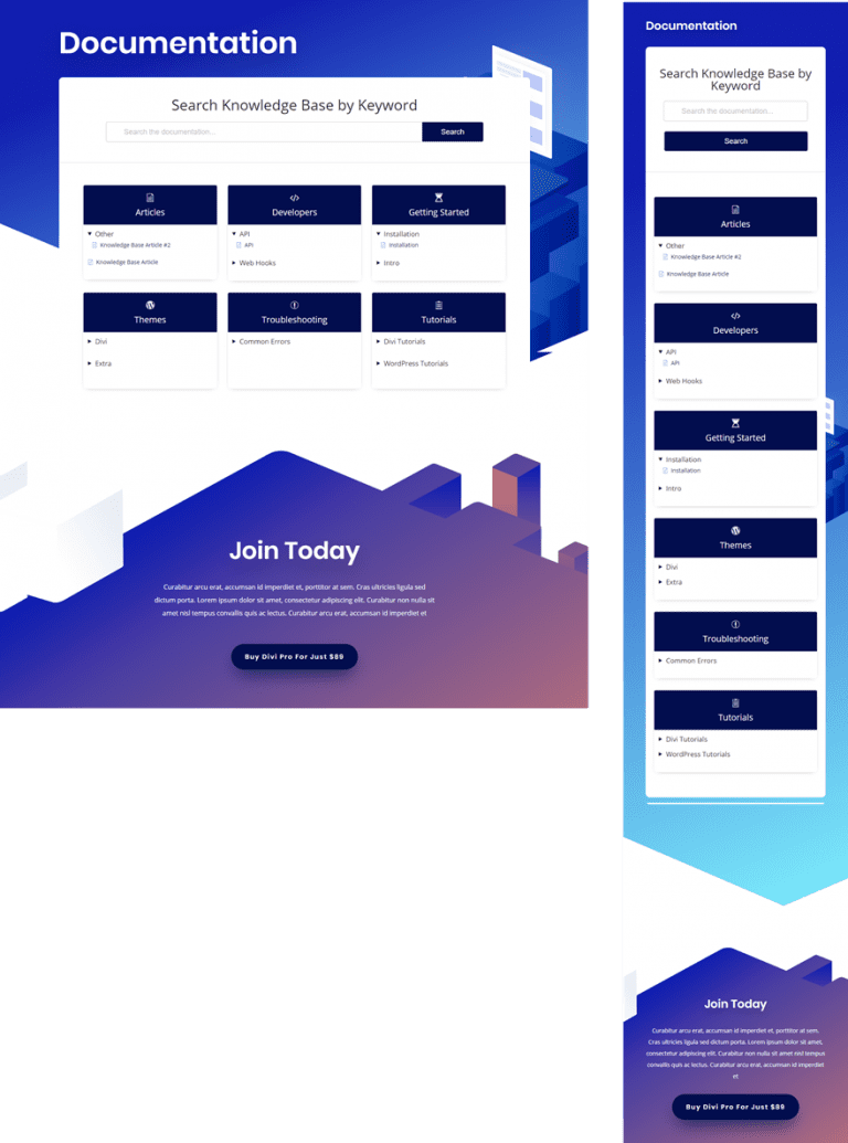 How to Create a Knowledge Base for Your Website with Divi