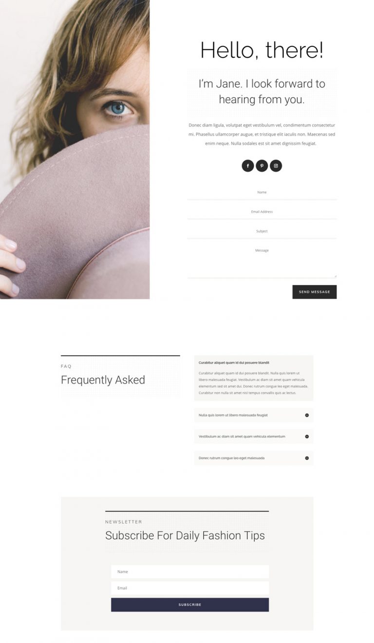 Get a FREE Personal Stylist Layout Pack for Divi - Ask the Egghead, Inc.