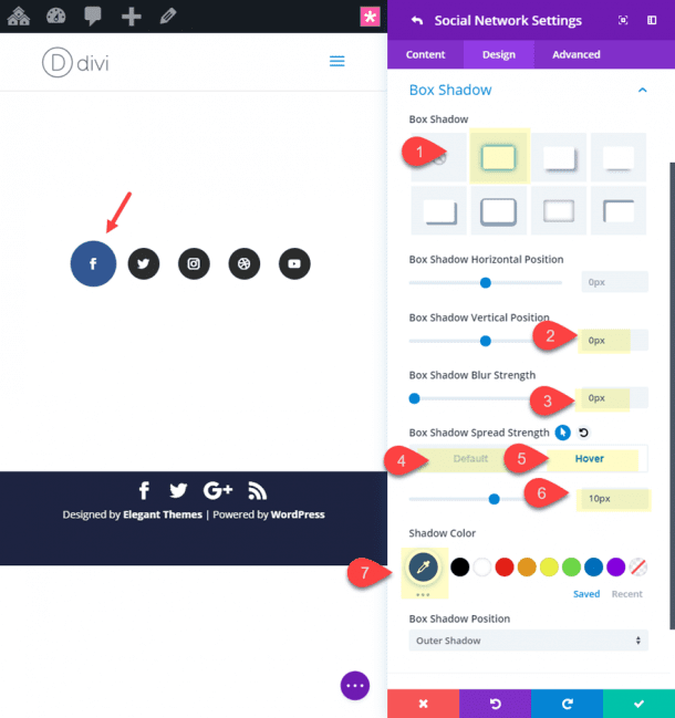 How to Create Unique Social Media Follow Button Hover Effects with Divi