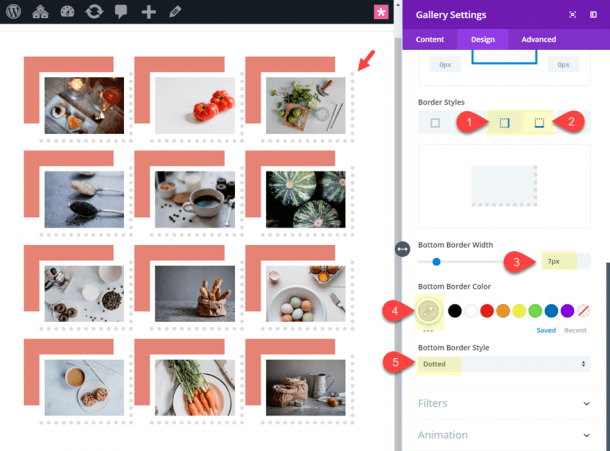 6 Unique Border Designs for your Divi Gallery Module Images