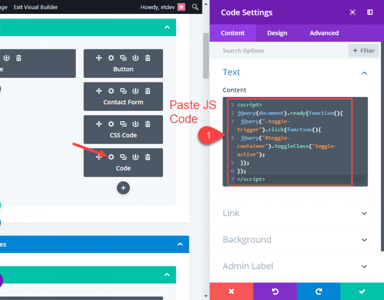How to Export a Divi Page Layout that Has Custom Code