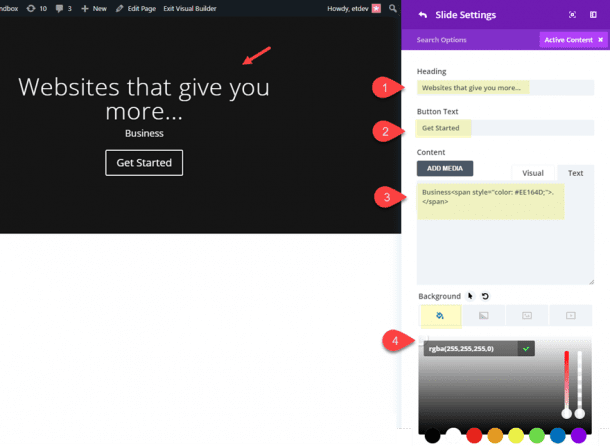 How to Customize Your Divi Slider to Change Specific Elements with Each Slide