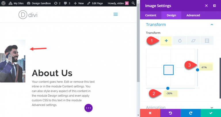 How to Style and Position Images in Abstract Places in Divi
