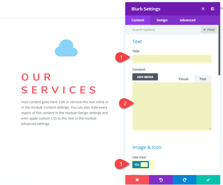 How to Style Blurb Icons as Design Accents for Content in Divi