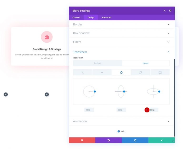 Creative Interactive Blurb Modules Using Divi's Transform & Hover Options