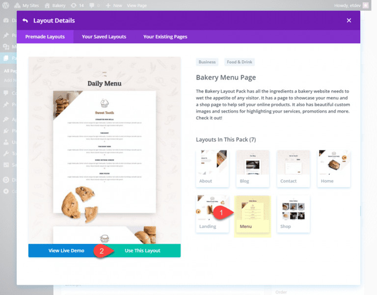 How to Embed Divi Galleries into Toggles to Create a Custom Restaurant Menu