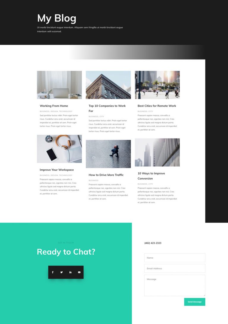 Get a FREE Professional CV Layout Pack for Divi