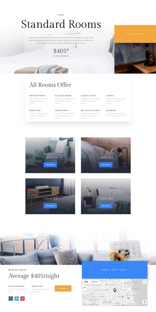 Get a FREE Resort Layout Pack for Divi