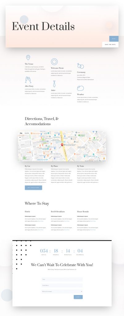 Get a FREE Wedding Engagement Layout Pack for Divi