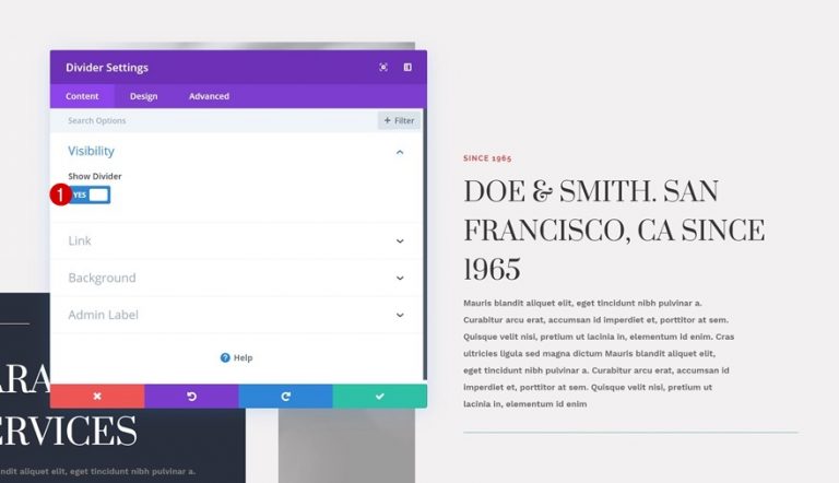 Using Divider Modules To Create Background Shapes With Divis Transform Options