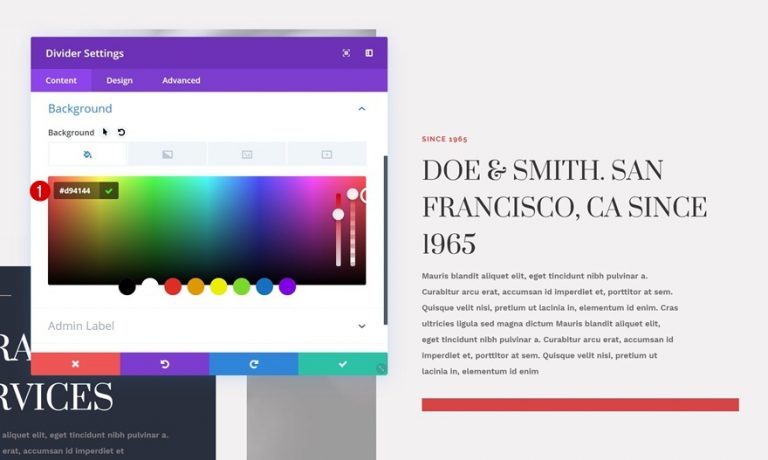 Using Divider Modules To Create Background Shapes With Divis Transform Options