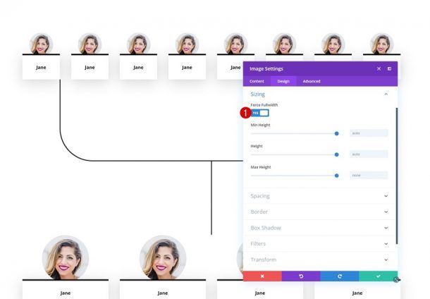 How to Create a Family Tree with Divi's Transform Settings