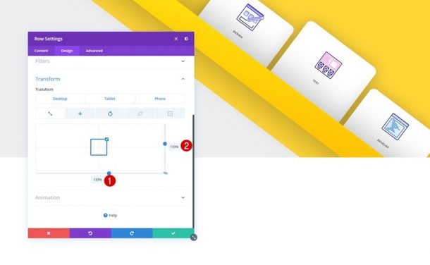 Creating a Diagonal Design Structure with Divi's Transform Options ...