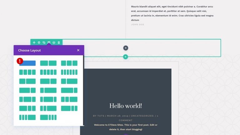 Using Divider Modules To Create Background Shapes With Divis Transform Options