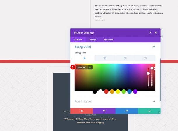 Using Divider Modules to Create Background Shapes with Divi's Transform ...