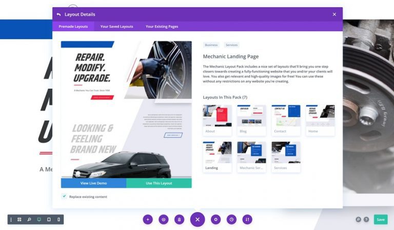Get a FREE Mechanic Layout Pack