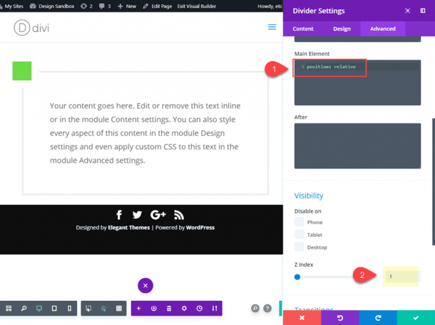 How to Create Floating Corner Designs for Content in Divi