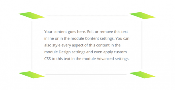 How to Create Floating Corner Designs for Content in Divi