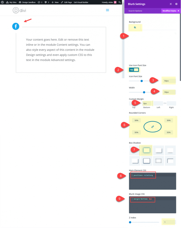 How to Create Floating Corner Designs for Content in Divi