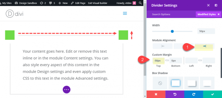 How to Create Floating Corner Designs for Content in Divi