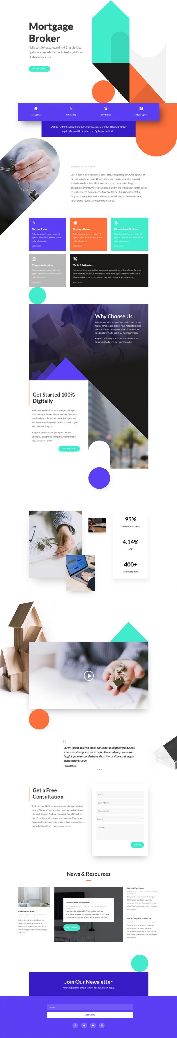 Get a FREE Mortgage Broker Layout Pack