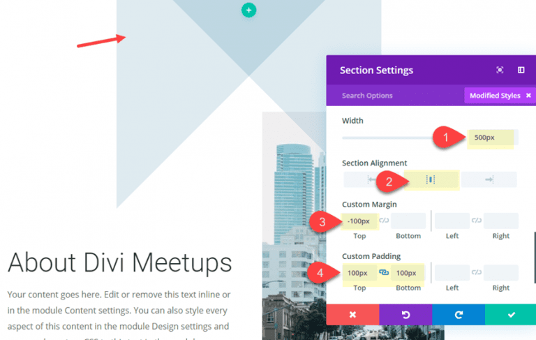 How to Use Transform Options to Design Unique Section Divider ...