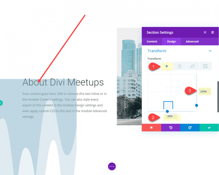 How to Use Transform Options to Design Unique Section Divider ...