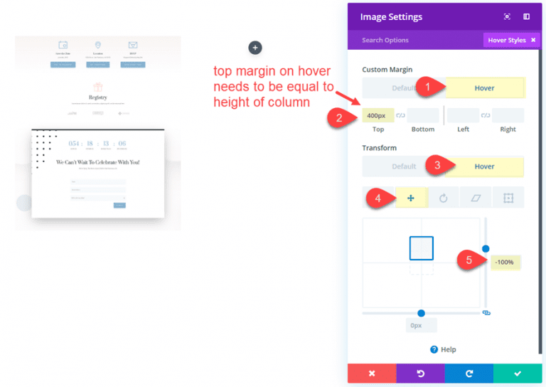 How to Add a Scroll Down Hover Effect to Preview Web Page Designs in Divi