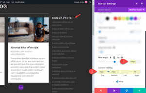 How to Design a Scrollable Recent Posts Widget Area in Divi