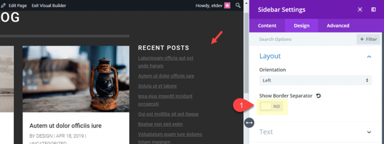 How to Design a Scrollable Recent Posts Widget Area in Divi