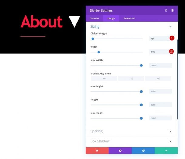 How To Create Hover Sections With Divis New Sizing And Overflow Settings