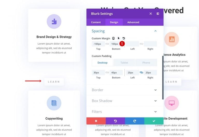 Using Transform Translate vs. Negative Margin with Divi