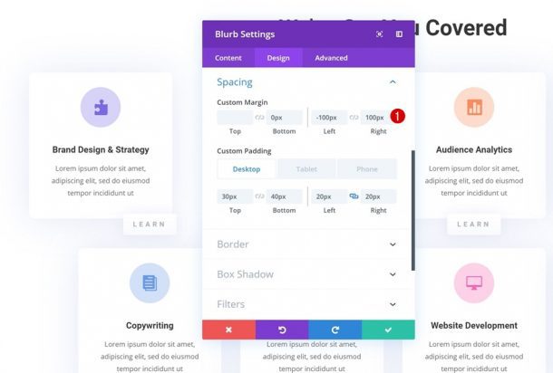 Using Transform Translate vs. Negative Margin with Divi