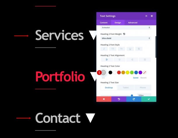 How To Create Hover Sections With Divis New Sizing And Overflow Settings