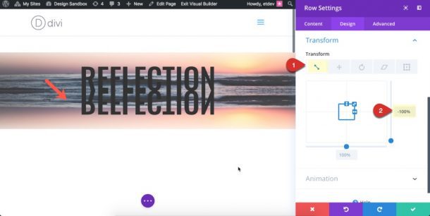 How to Design Reflections for Images and Text in Divi