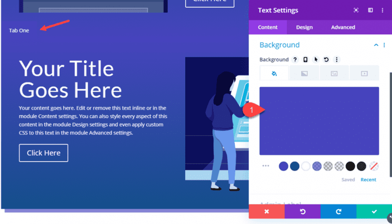 How to Convert Divi Rows into Horizontal and Vertical Hover Tabs