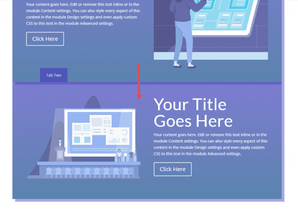 How To Convert Divi Rows Into Horizontal And Vertical Hover Tabs