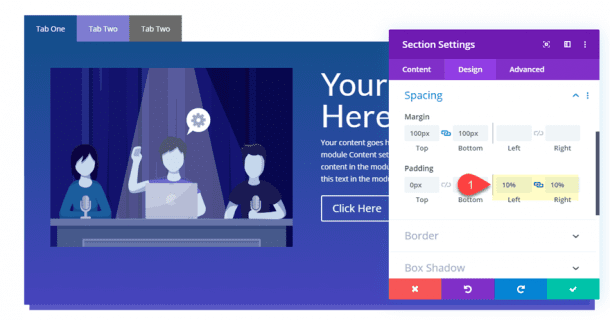 How to Convert Divi Rows into Horizontal and Vertical Hover Tabs