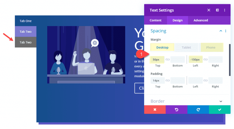 How To Convert Divi Rows Into Horizontal And Vertical Hover Tabs