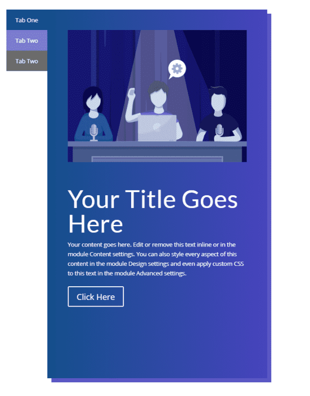 How To Convert Divi Rows Into Horizontal And Vertical Hover Tabs