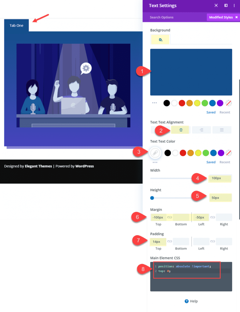 How To Convert Divi Rows Into Horizontal And Vertical Hover Tabs